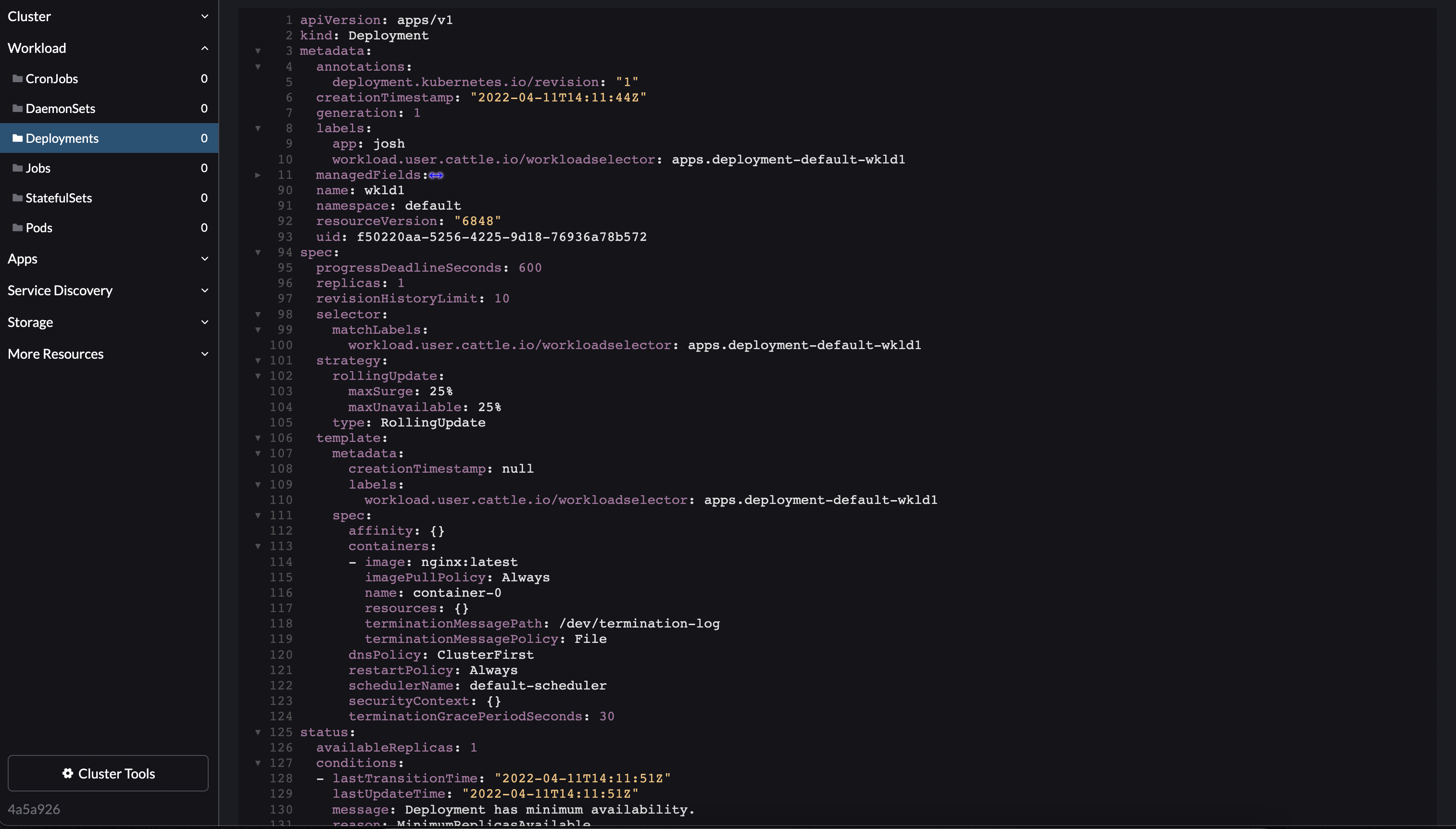 Edit as yaml for a resource is unusable · Issue #5483 · rancher ...