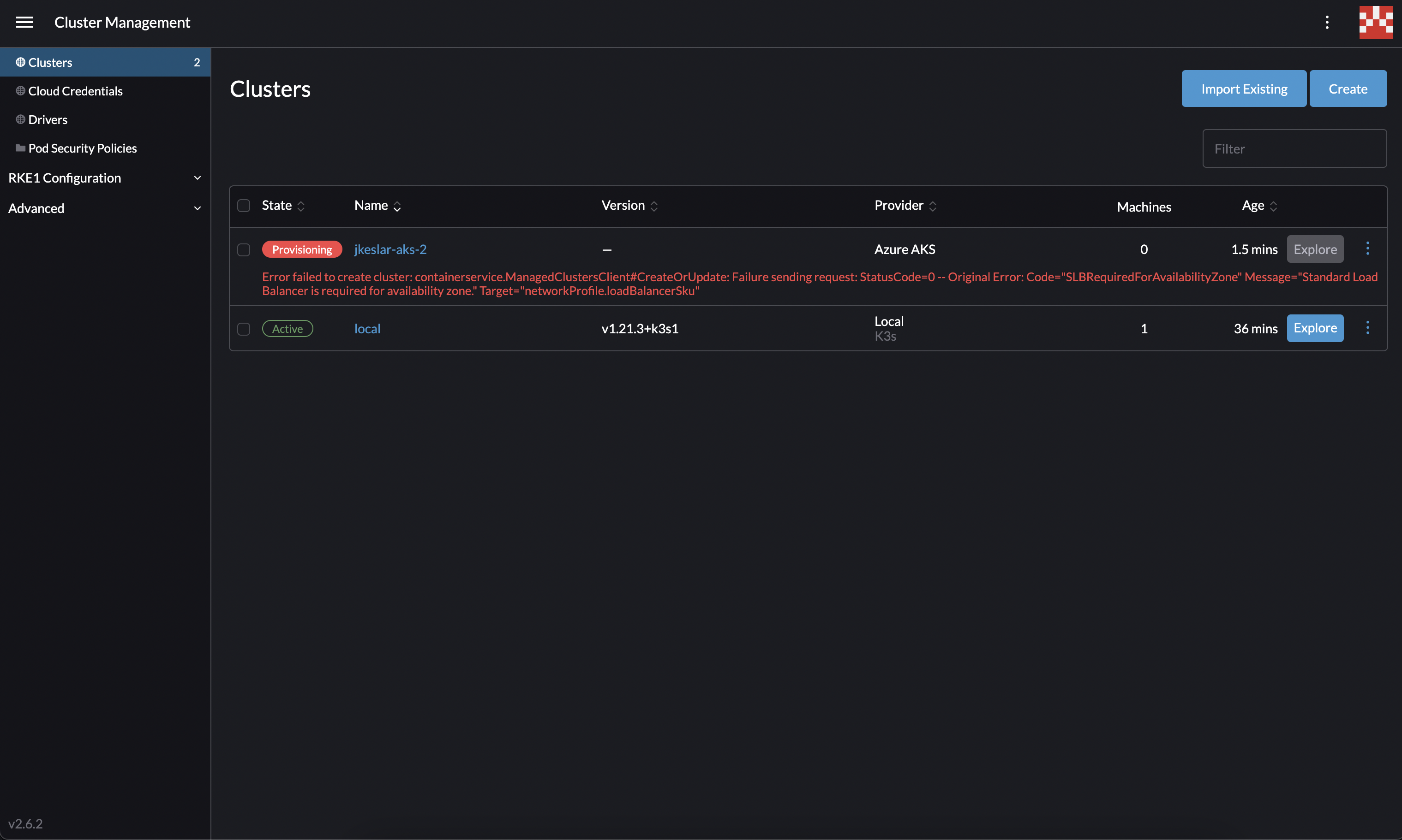 AKS Basic LoadBalancer can't be used · Issue #36959 · rancher/rancher · GitHub