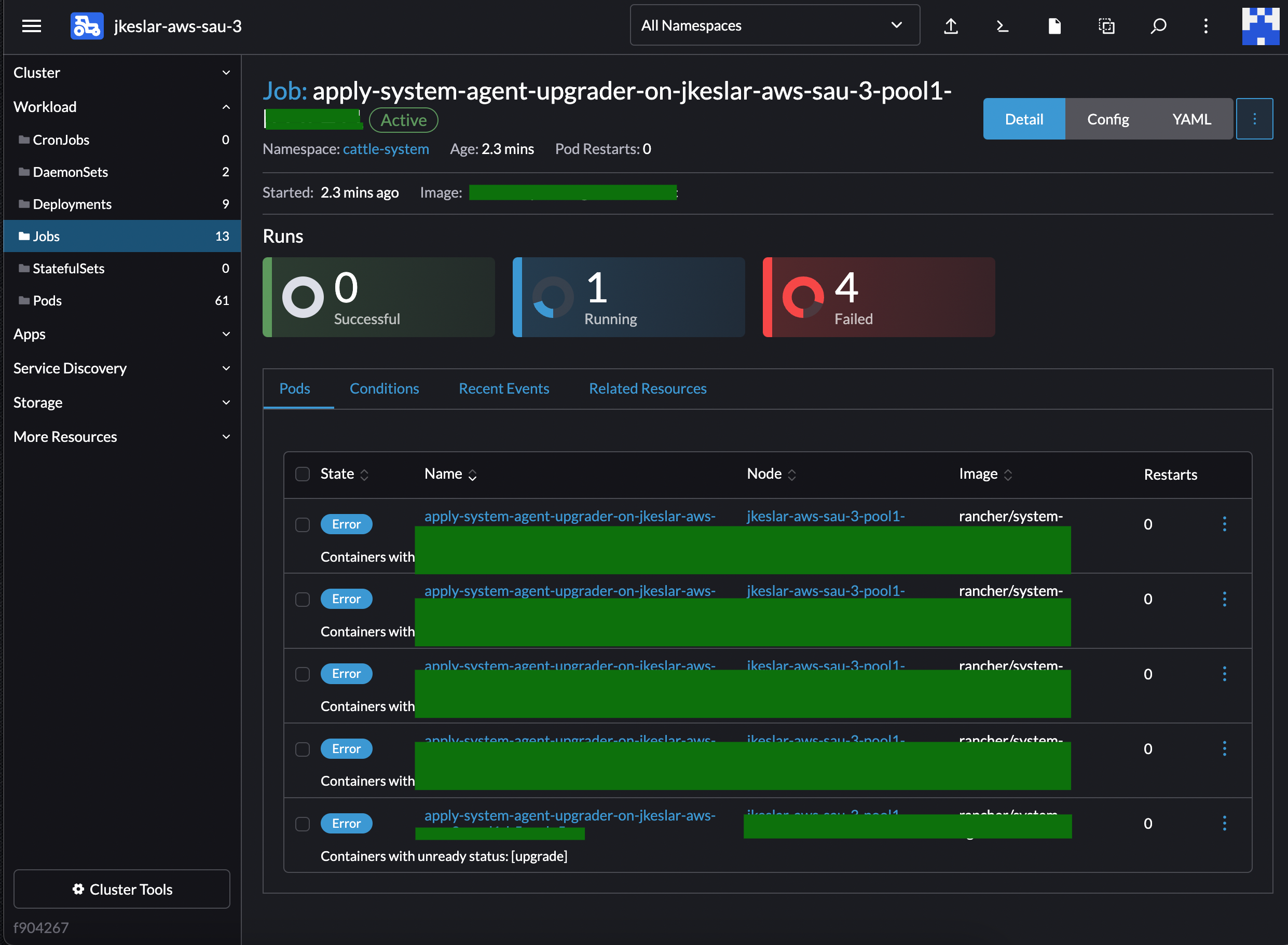 `system Agent Upgrader` Pods In `error` State In An Rke2 Cluster · Issue 36868 · Rancher