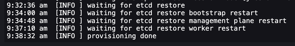 Following k8s upgrade, RKE2 Node driver cluster fails to restore `only etcd` option to s3 ...