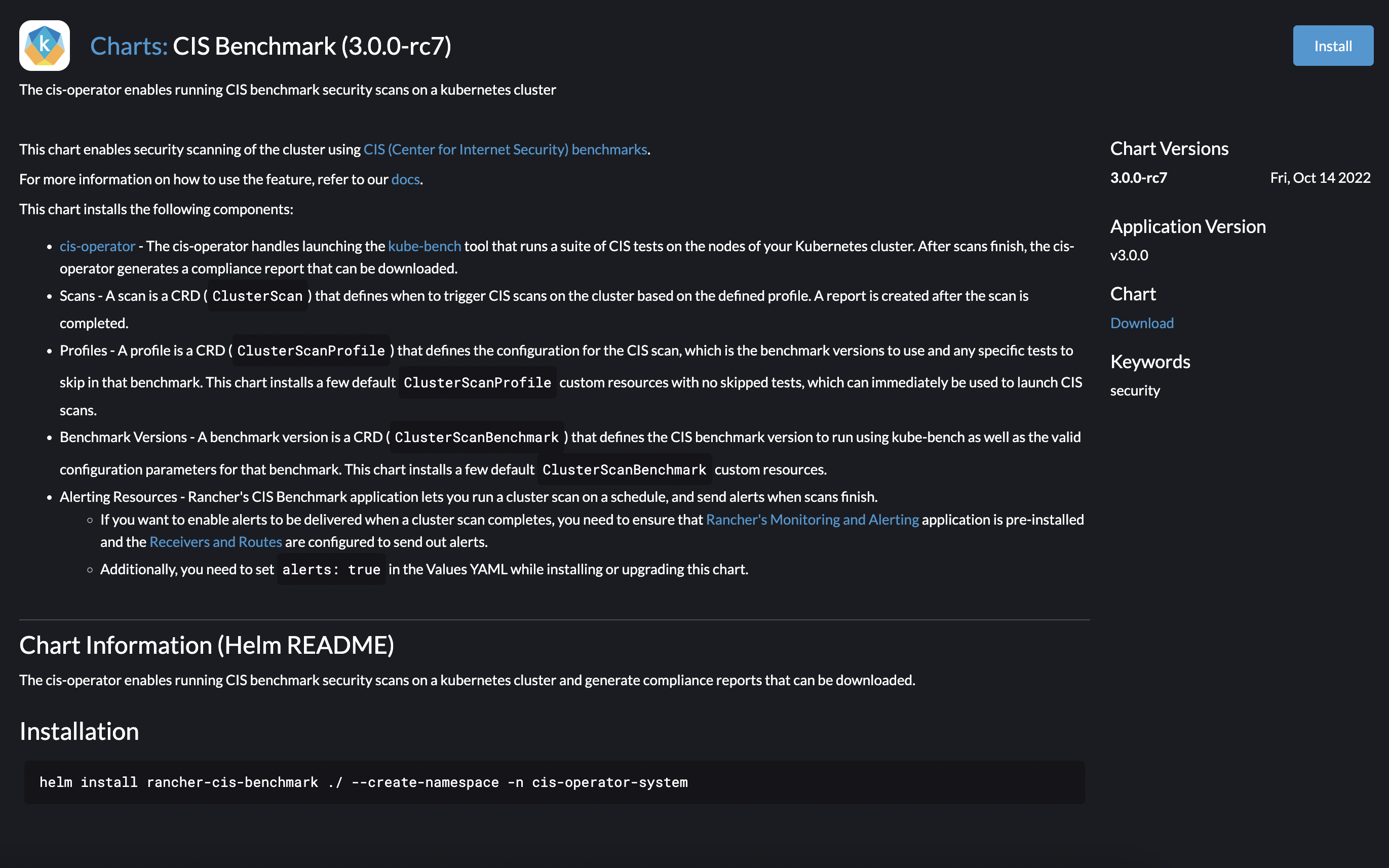 [BUG] Downstream RKE1 clusters' fail to install charts · Issue #7233 · rancher/dashboard · GitHub
