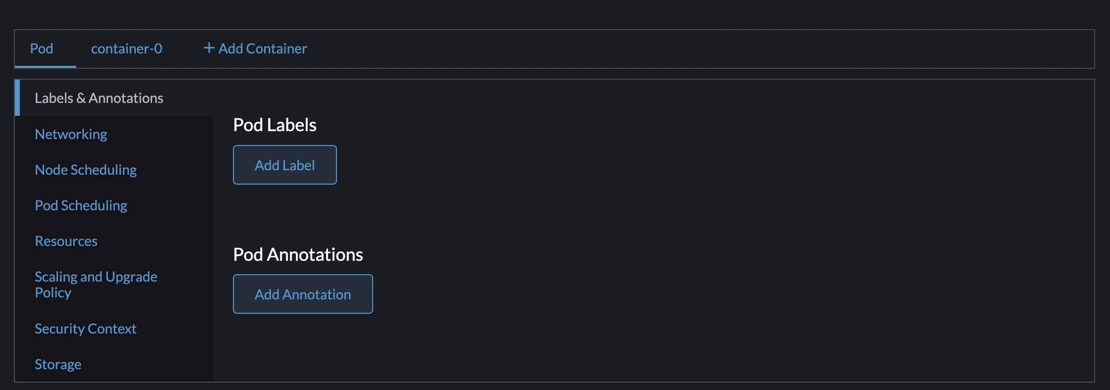 Unable to view or assign Pod labels or annotations in Edit context · Issue #7094 · rancher ...