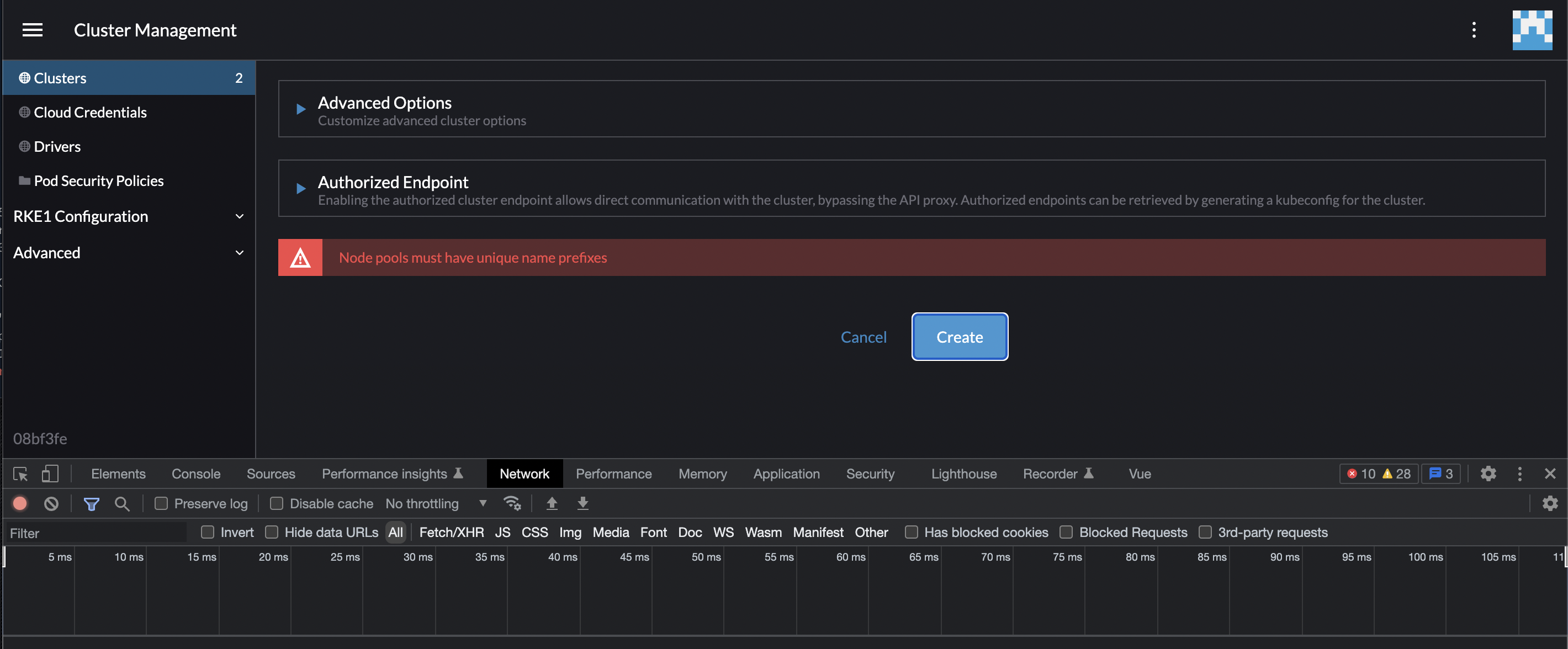 The UI should not allow node pools with the same name · Issue #4444 · rancher/dashboard · GitHub