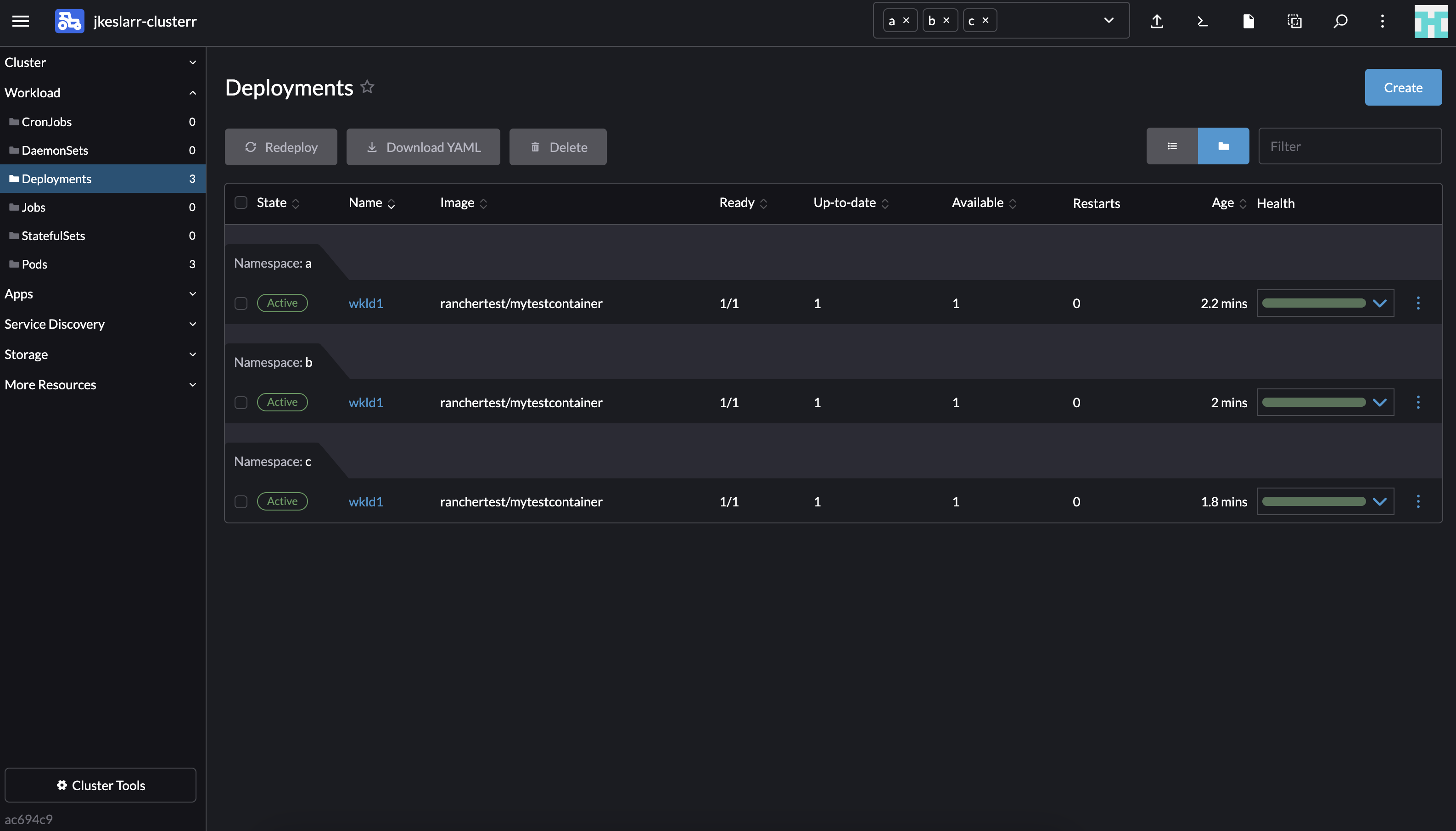 [Backport for 2.6.x] Execute shell on workload page not work correctly · Issue #7274 · rancher ...