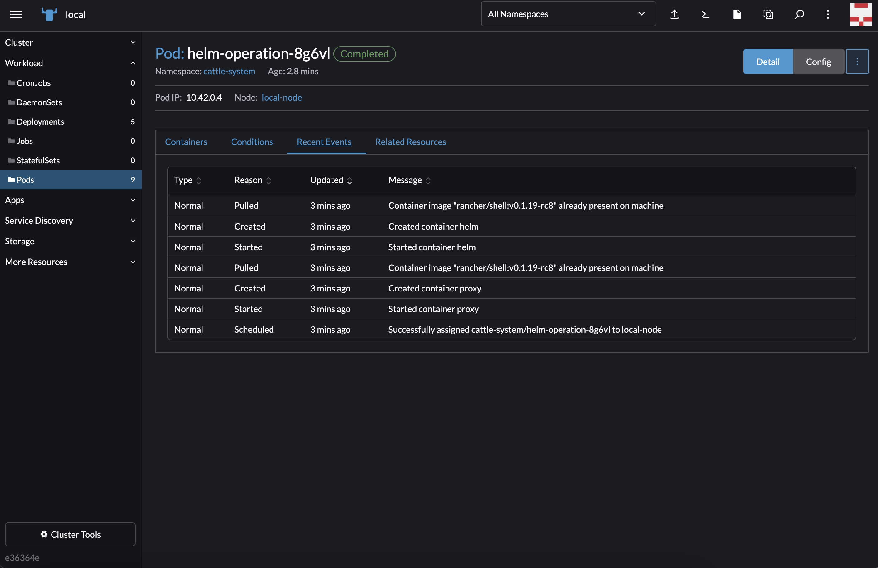 [Backport 2.6.x] Add event list to Pod detail page · Issue #7721 · rancher/dashboard · GitHub