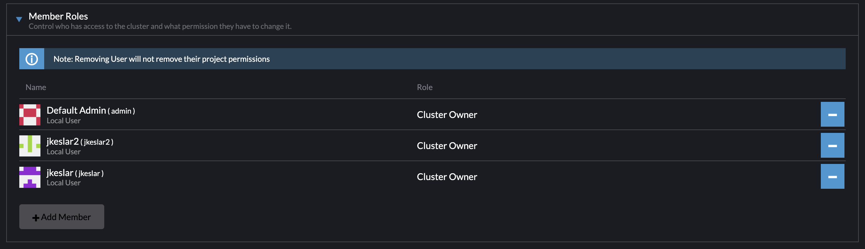 Standard users as `cluster-owner` are unable to add new members to the cluster in 2.6 for AKS ...