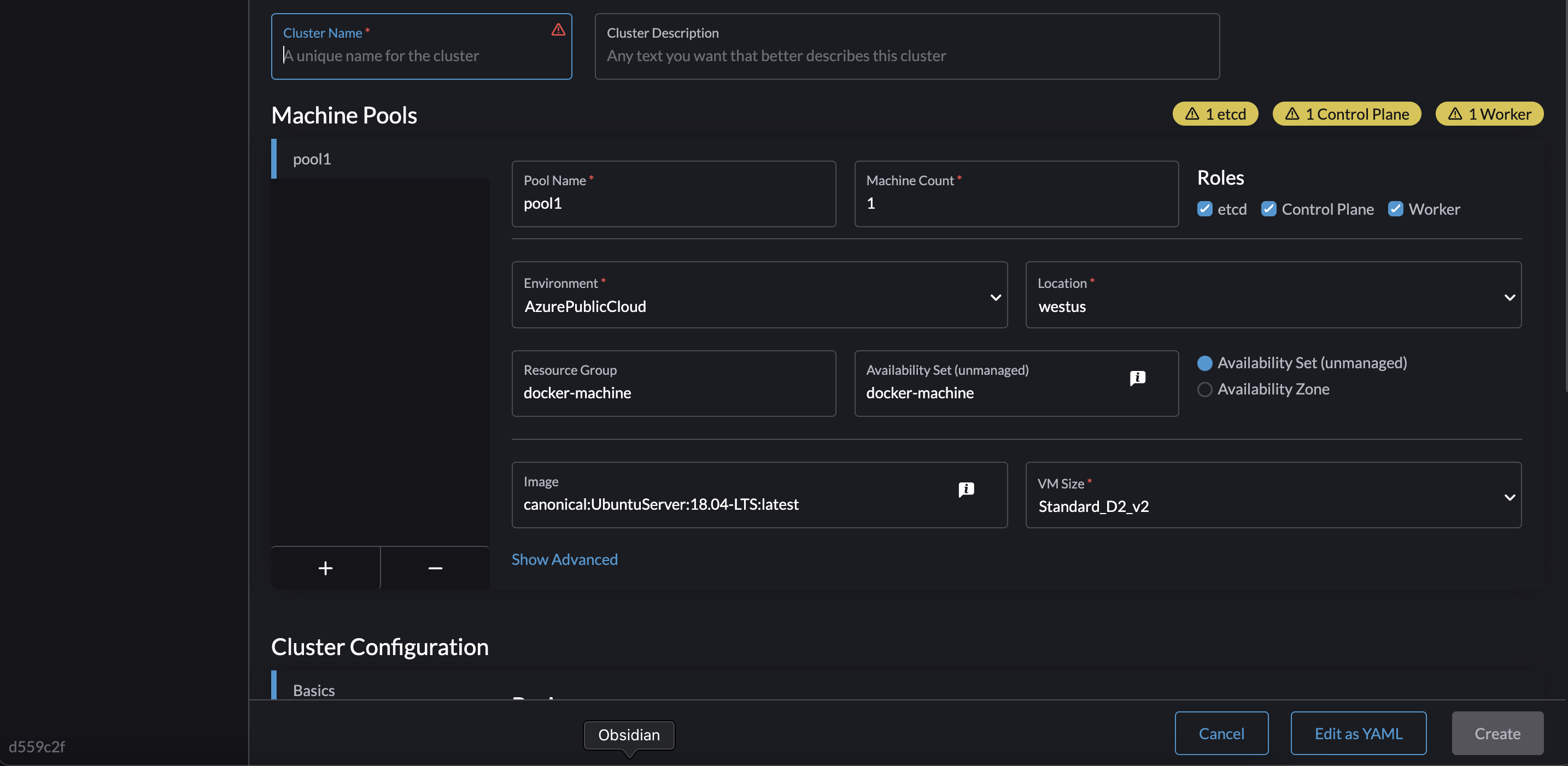 Azure RKE2 provisioning page location dropdown is broken · Issue #8173 · rancher/dashboard · GitHub