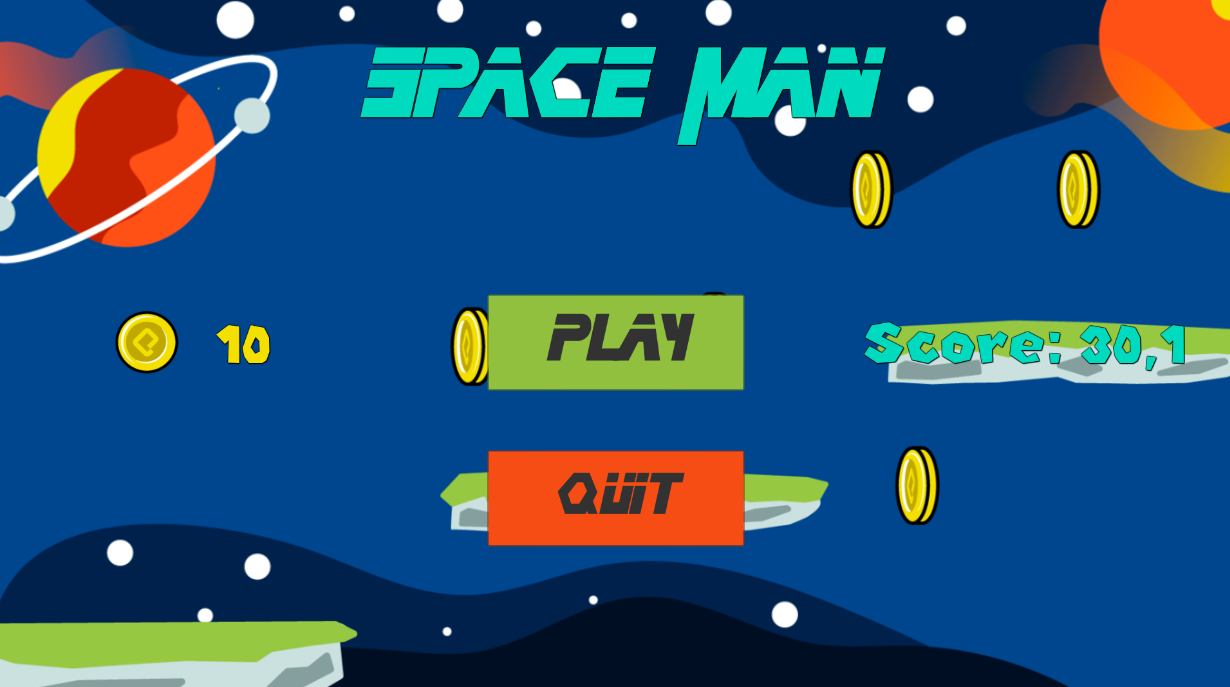 GitHub - GerArJe/SpaceMan: Game runner with Unity