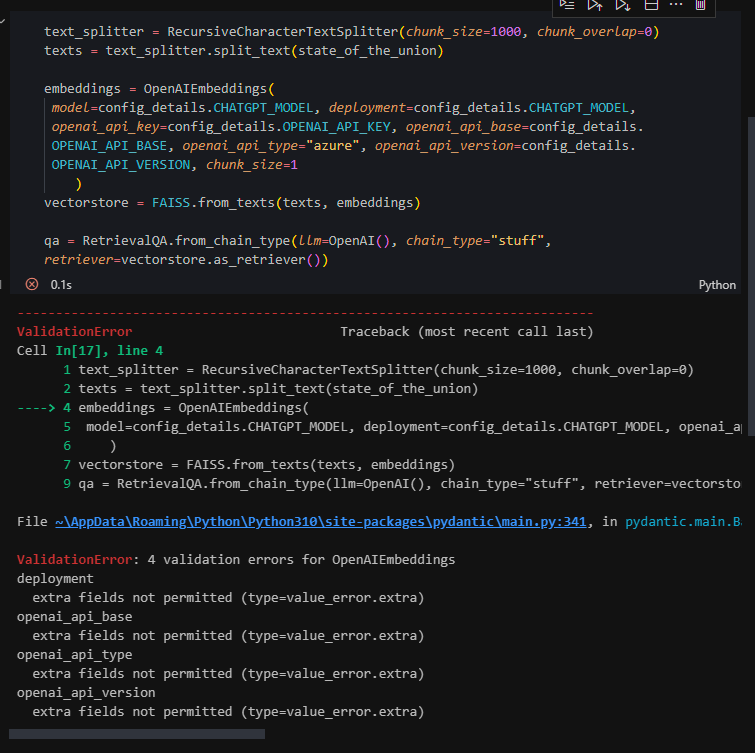 Can not use AzureOpenAI · Issue #3510 · langchain-ai/langchain · GitHub