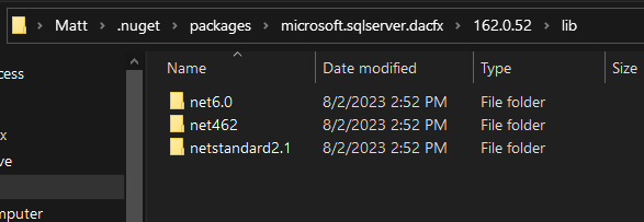 Visual Studio can not find the Microsoft.SqlServer.Dac.Extensions file/assembly · Issue #311 ...