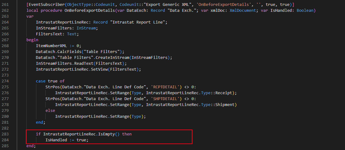 Bug: Intrastat FR breaks Export Generic XML (Data Exchange Framework ...