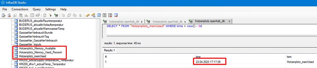Influxdb Items Are Stored In Influxdb But Are Not Present In Any 0663
