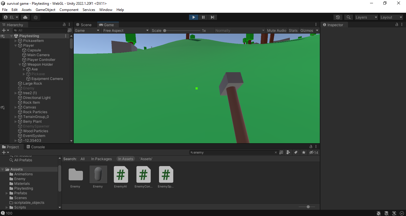 GitHub - omk88/survival-game: A survival game made with Unity and C#. Includes most basic ...