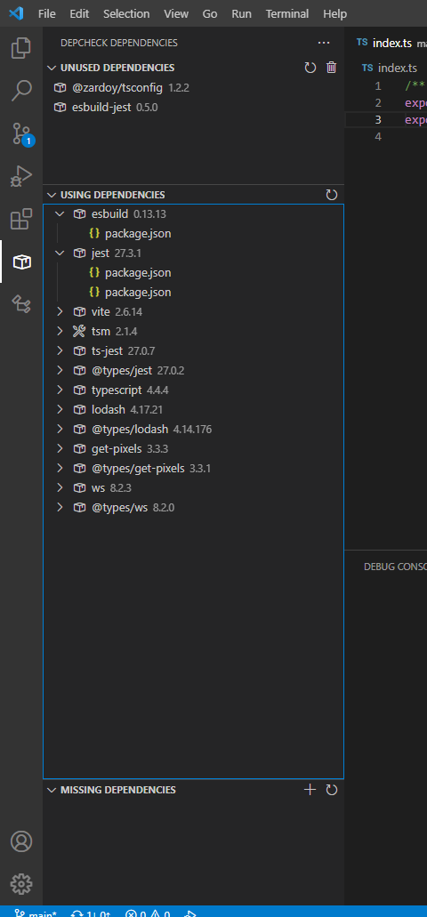 How it is compared to depcheck? · Issue #12 · juanallo/vscode-dependency-cruiser · GitHub