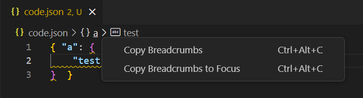 copy the exact path from the new breadcrumbs · Issue #58678 · microsoft/vscode · GitHub