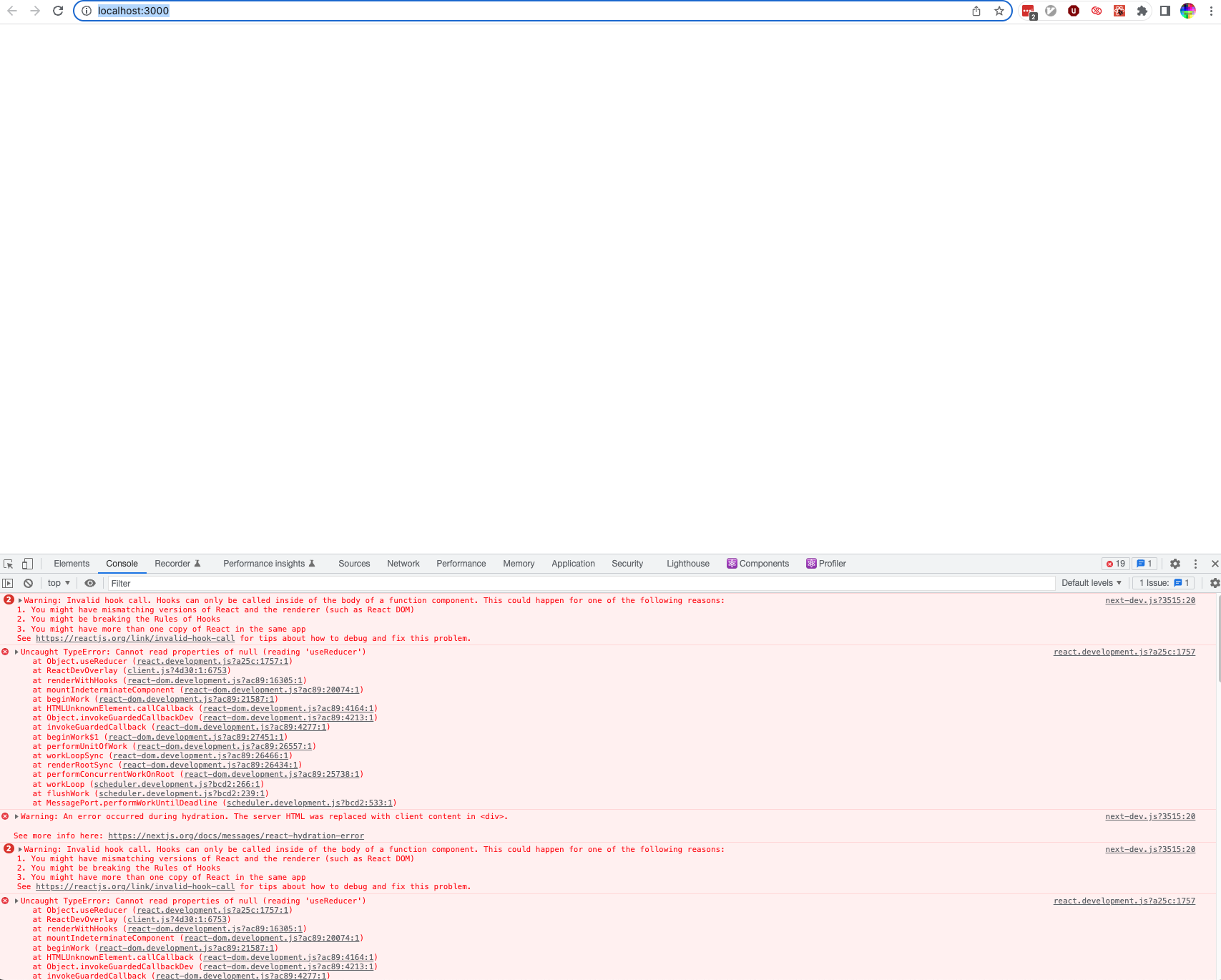  npx Create next app next Dev Broken Invalid Hook Call React 
