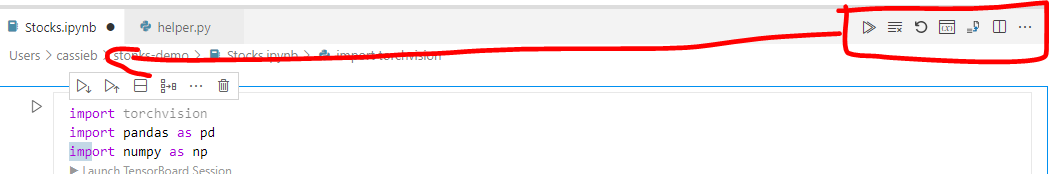 Feature Usability and Discoverability in vscode/Jupyter Notebooks: Menu ...