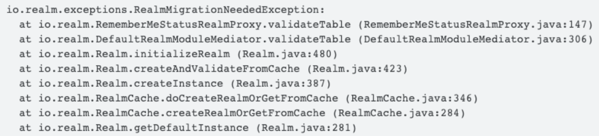 RealMigrationNeededException affecting users every app update using old version of Realm · Issue ...