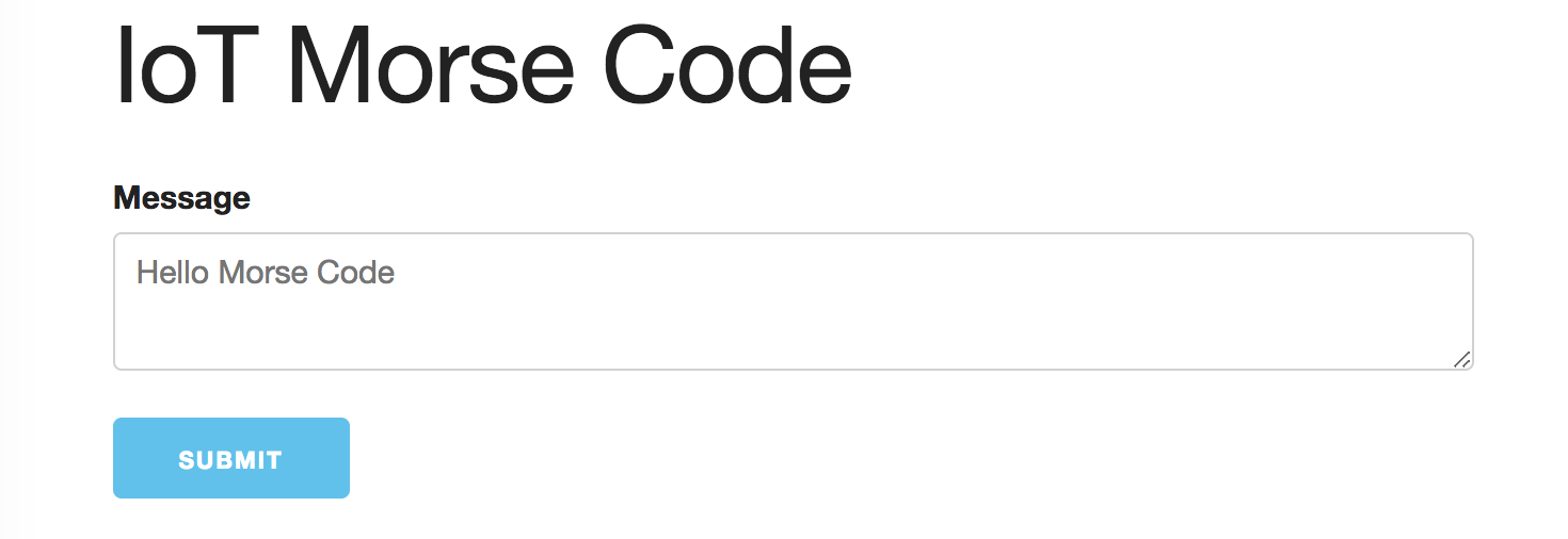 GitHub - JoeKarlsson/IoT-Morse-Code-Demo: IoT + JS(?!) Demo Project ...