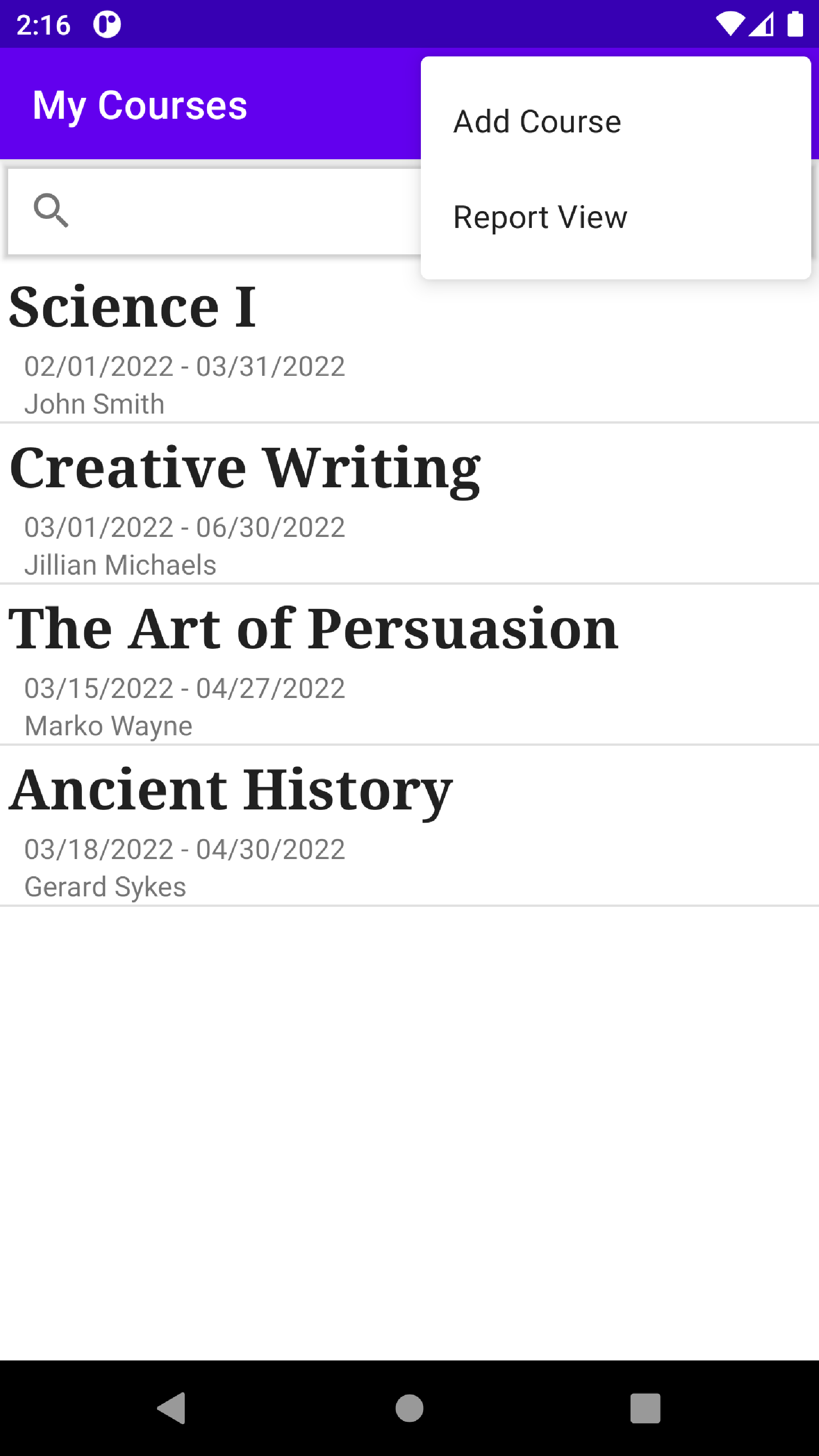 Github Moyerdestroyer Class Schedule App Android Application That
