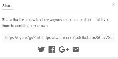 use bouncer for the page-level share link · Issue #680 · hypothesis/client · GitHub