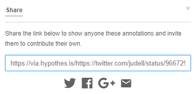 use bouncer for the page-level share link · Issue #680 · hypothesis/client · GitHub