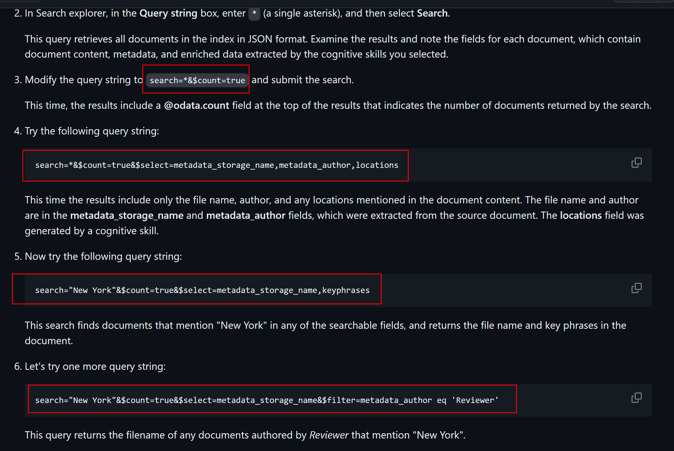 Lab 22 Create an Azure Cognitive Search solution Search Explorer bug · Issue #247 ...