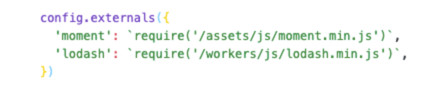 [问题]在同时配置 webpack/externals 和 小程序 app.json/workers 时, 会提示 externals 引用的module不存在, 这是 bug 吗 ...