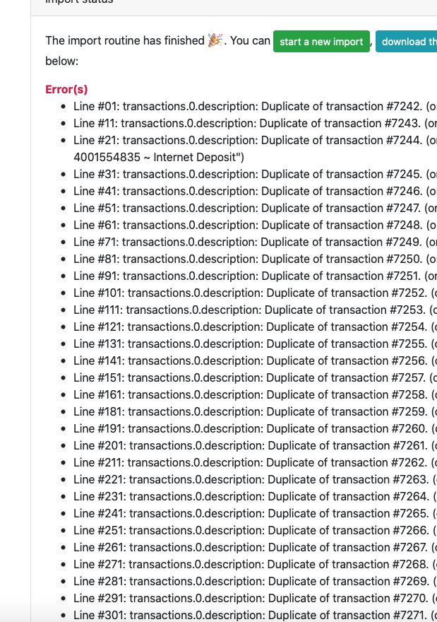 Csv Importer Line Count Increments By 10 · Issue 4714 · Firefly Iiifirefly Iii · Github 