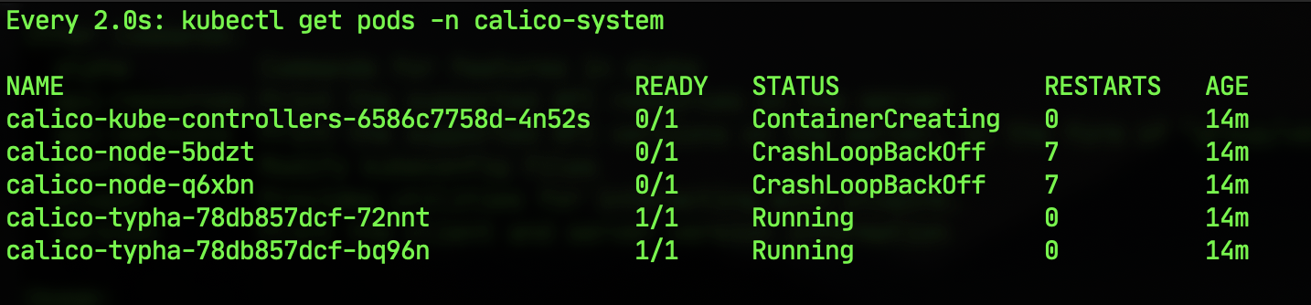 FelixConfiguration.crd.projectcalico.org "default" is invalid: spec.bpfLogLevel: Invalid value ...