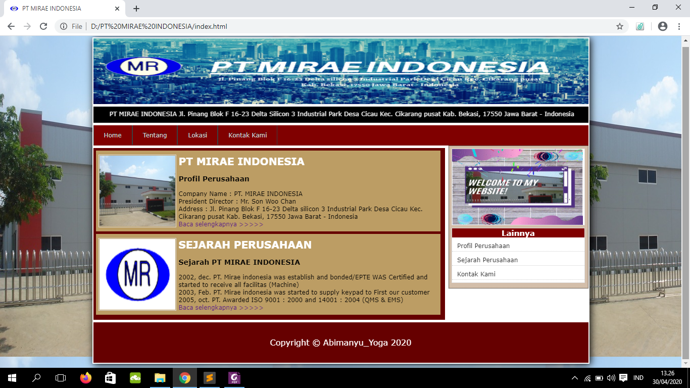GitHub - Abimanyuyoga/UTS-Matkul-Teknologi-Web: UTS Matkul Teknologi Web / Nama : Abimanyu Yoga ...