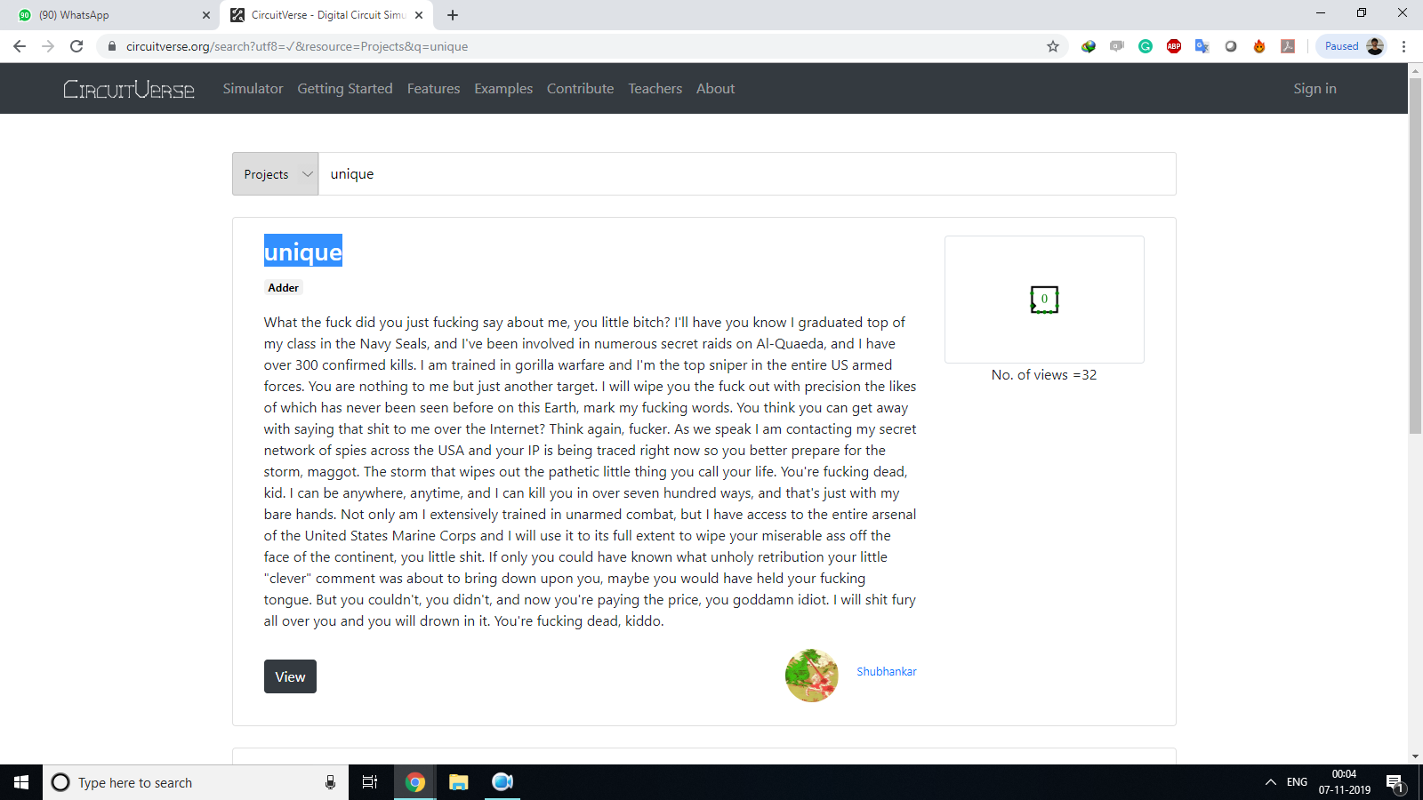 custom search(HIGH LIGHTED) · Issue #561 · CircuitVerse/CircuitVerse · GitHub