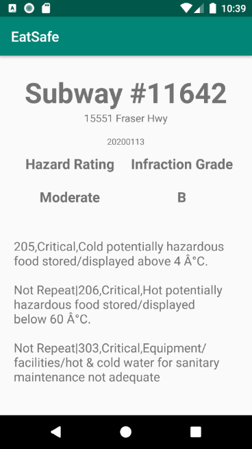 GitHub - geoffhui/eatsafe