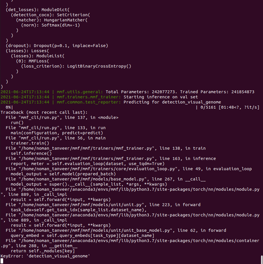 Evaluation Run On Unit Gives Error For Evaluation Run · Issue 983 · Facebookresearch Mmf · Github