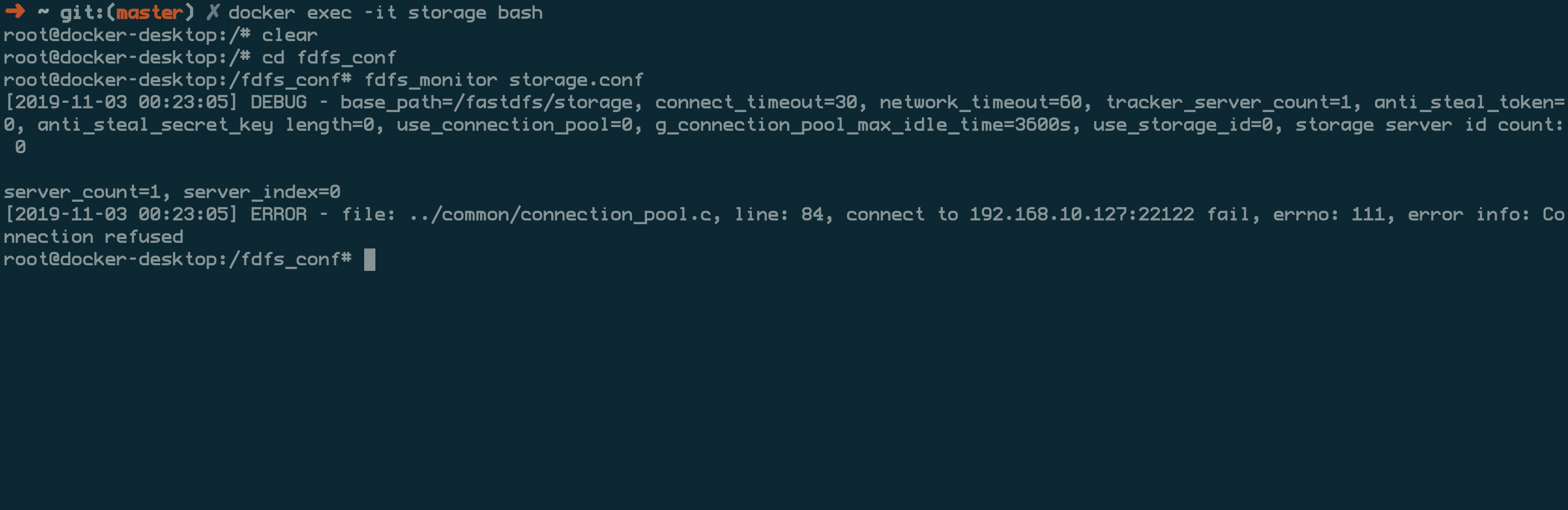 安装完成配置成本机ip 拒绝连接 · Issue #339 · happyfish100/fastdfs · GitHub