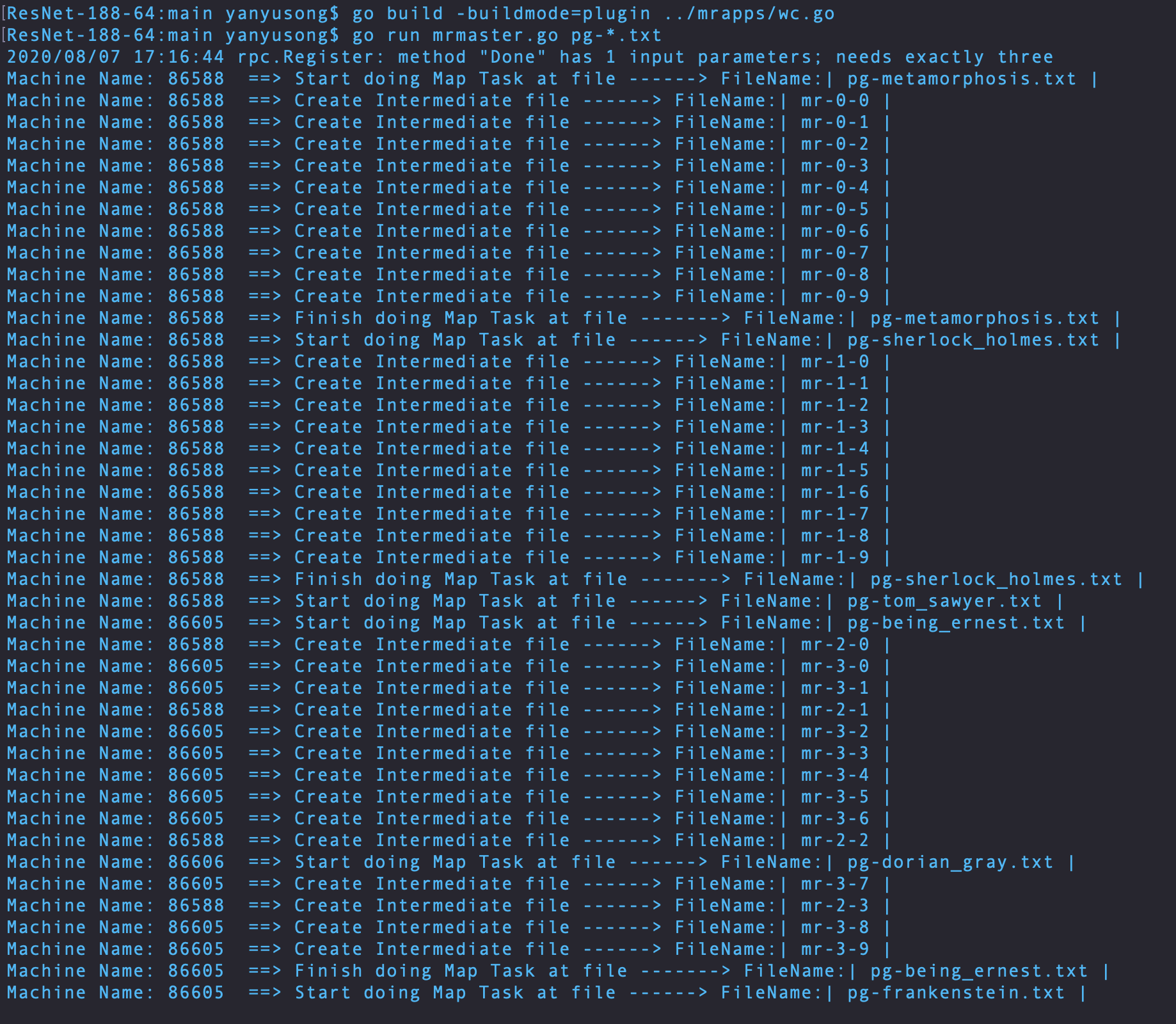 Github Yusong Yanmapreduce Mapreduce Implementation