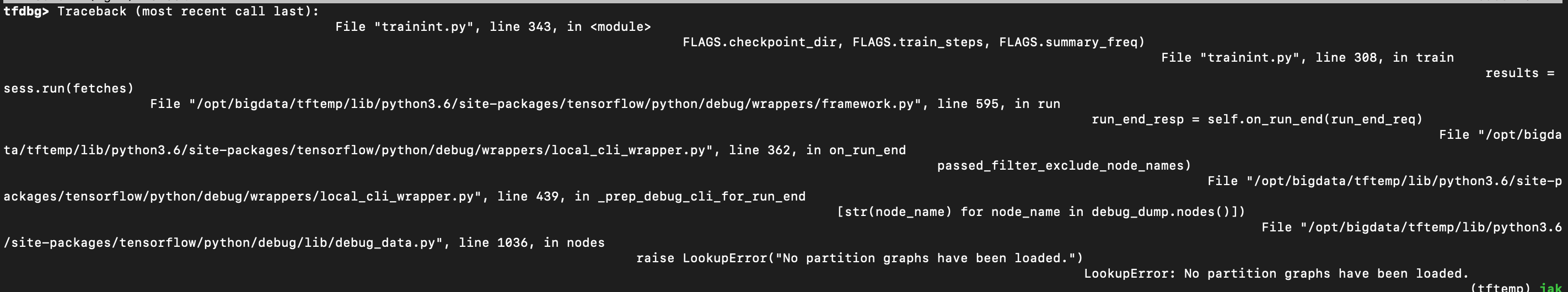 TF debug crashes when nan in loss · Issue #25395 · tensorflow/tensorflow · GitHub