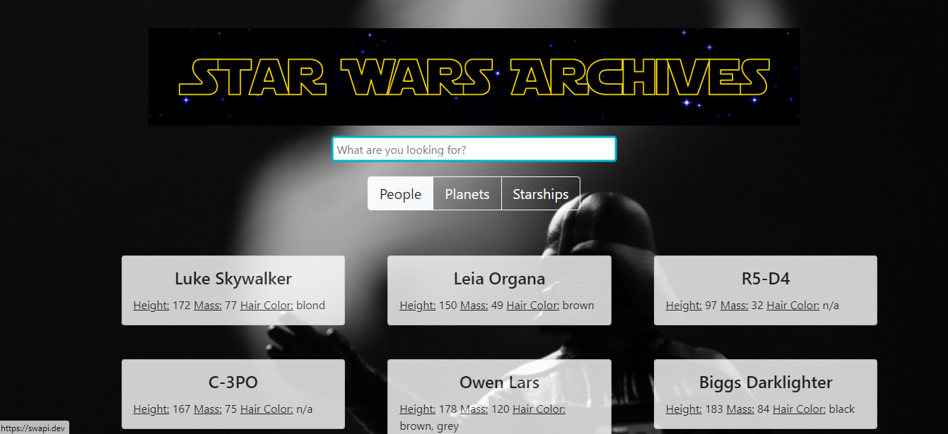 GitHub - thepiyushmalhotra/star-wars-webapp: An interactive web ...