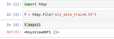 when i run the train_clf.py，it Appear：KeyError: "Unable to open object (object 'data' doesn't ...