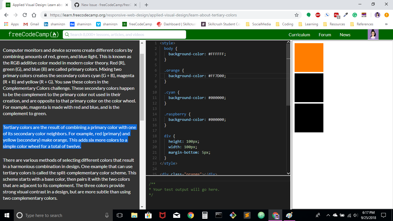 Applied Visual Design: Learn about Tertiary Colors · Issue #18179 · freeCodeCamp/freeCodeCamp ...