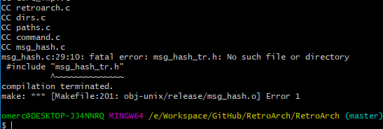 missing #include "msg_hash_us.h" in msg_hash.c for translation · Issue #8584 · libretro ...