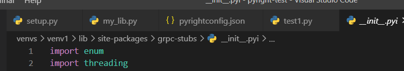 Type incompatibility in multi-venv project using PEP-561 stubs · Issue #1508 · microsoft/pyright ...
