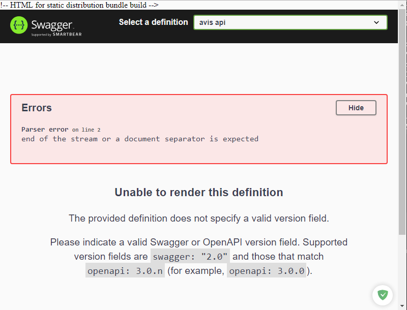 Error · Issue #1081 · domaindrivendev/Swashbuckle.AspNetCore · GitHub