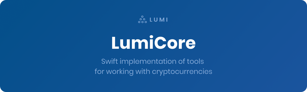 GitHub - lumiwallet/lumi-ios-core: The Core library of iOS Lumi Wallet