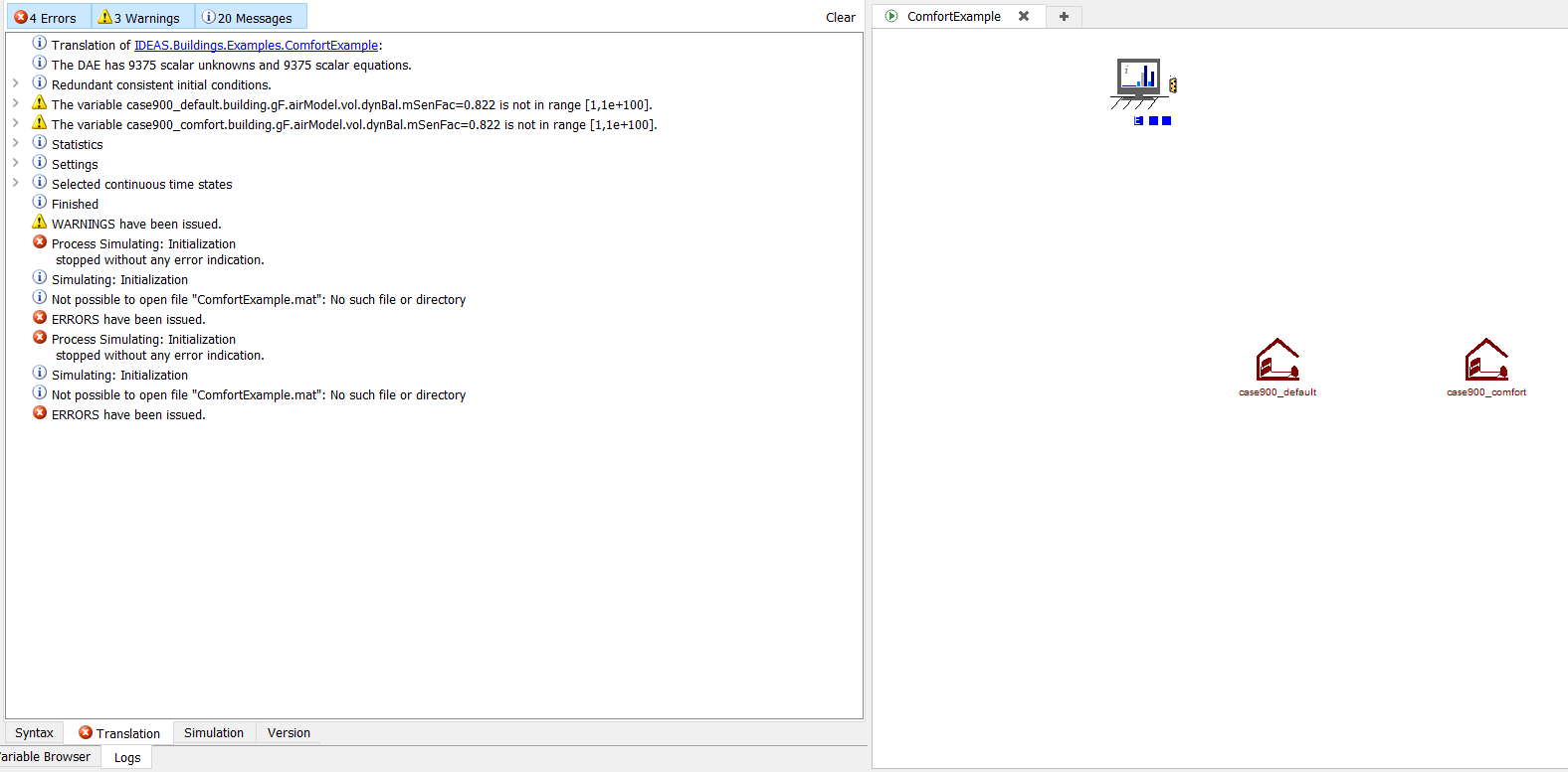 Problems at initialization · Issue #1222 · open-ideas/IDEAS · GitHub