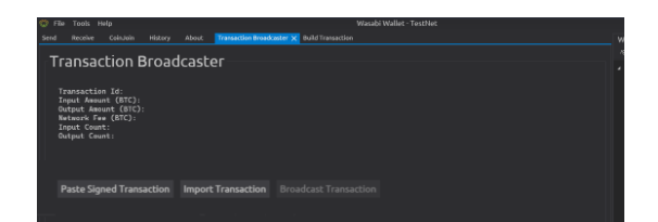 Transaction broadcaster - Add description and move buttons · Issue ...