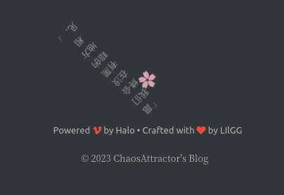 代码注入中的页脚会和底部樱花一起转圈 · Issue #373 · LIlGG/halo-theme-sakura · GitHub