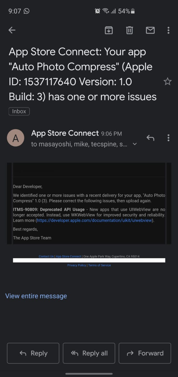 Our App is rejected due to UIWebView api · Issue #1161 · AzureAD/microsoft-authentication ...