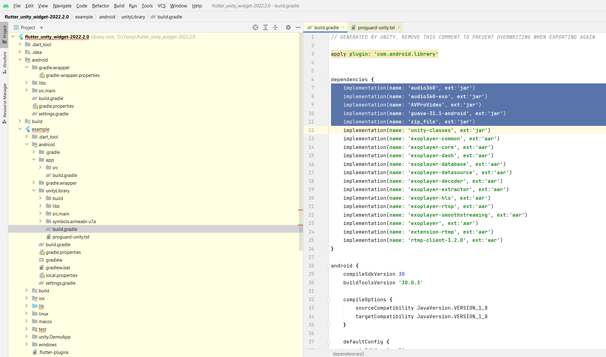 Caused by: java.lang.ClassNotFoundException: Didn't find class "com.renderheads.AVPro.Video ...