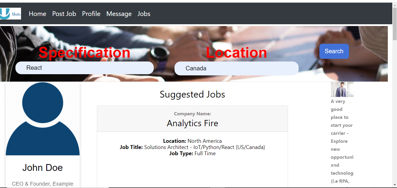 GitHub - garima51/Job-Search-Project: Simple Website for those who are ...